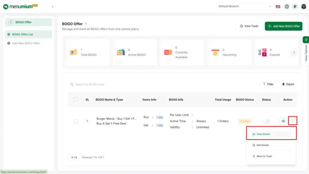 How to Set Up and Manage a BOGO Offer - Menumium