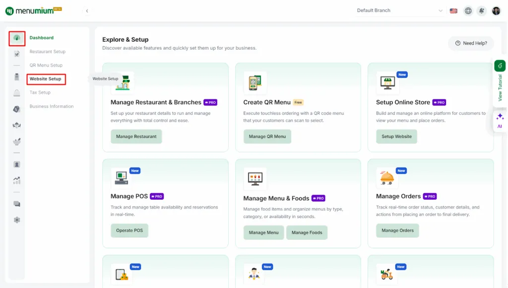 How to Customize Website Contents - Menumium